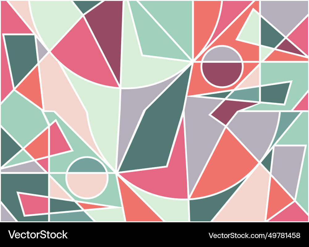 Geometric abstraction a pattern Royalty Free Vector Image