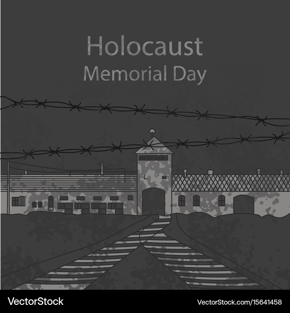 Holocaust Memorial Day Royalty Free Vector Image