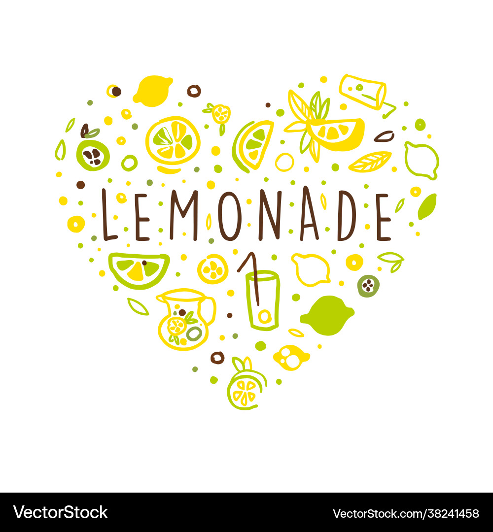 Lemonade banner template and citrus Royalty Free Vector
