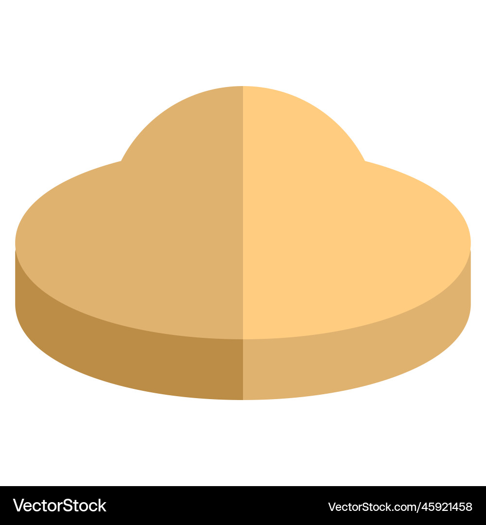 Madeleines dessert outline icon set Royalty Free Vector