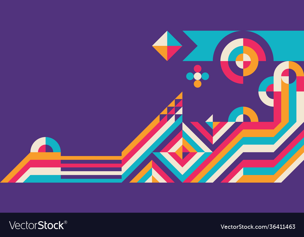 Background geometric design abstract pattern Vector Image