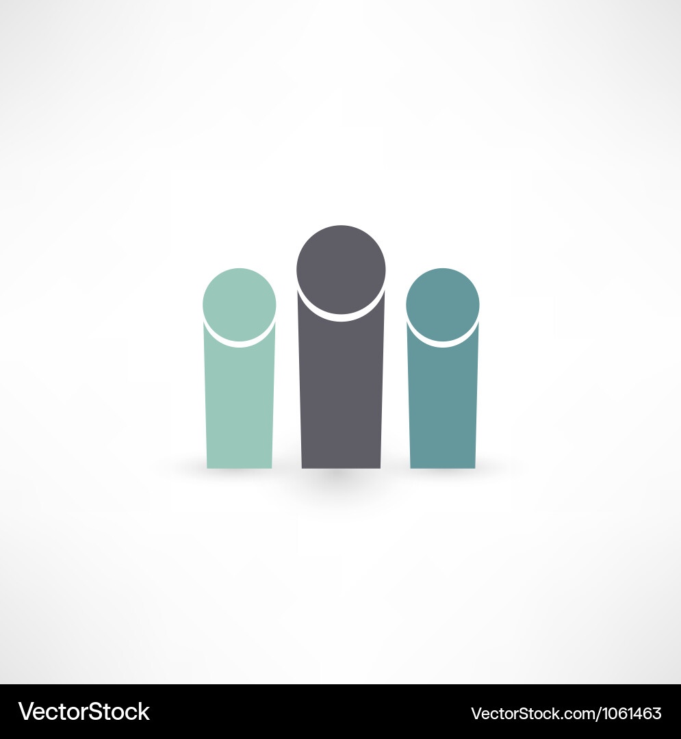 Business people sign Royalty Free Vector Image