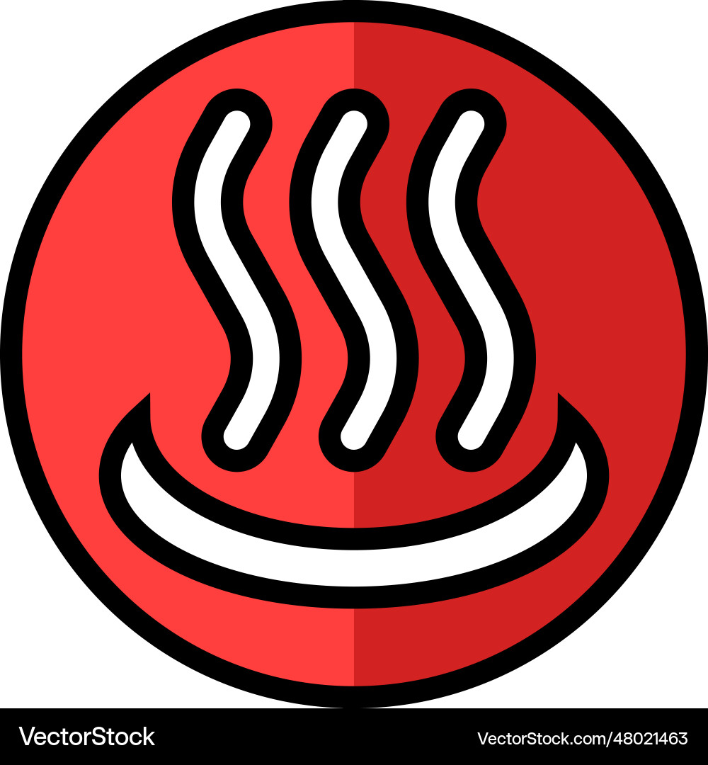 Heat symbol color icon Royalty Free Vector Image