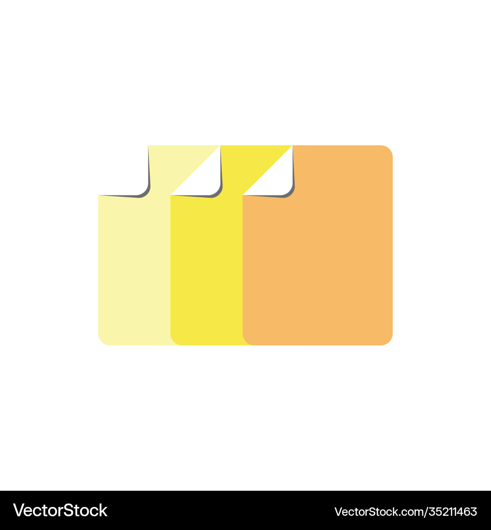 Paper fold cards 3d colorful Royalty Free Vector Image