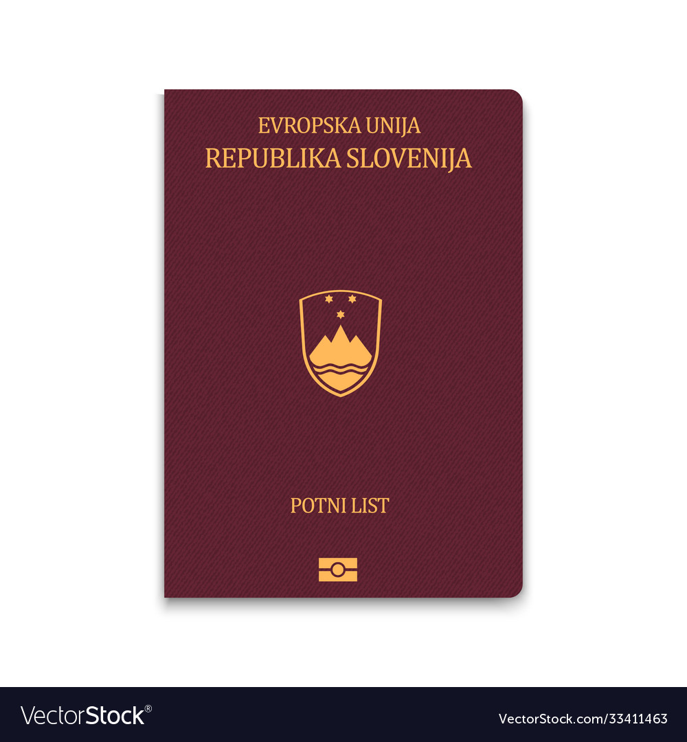 Passport Slovenia Royalty Free Vector Image Vectorstock