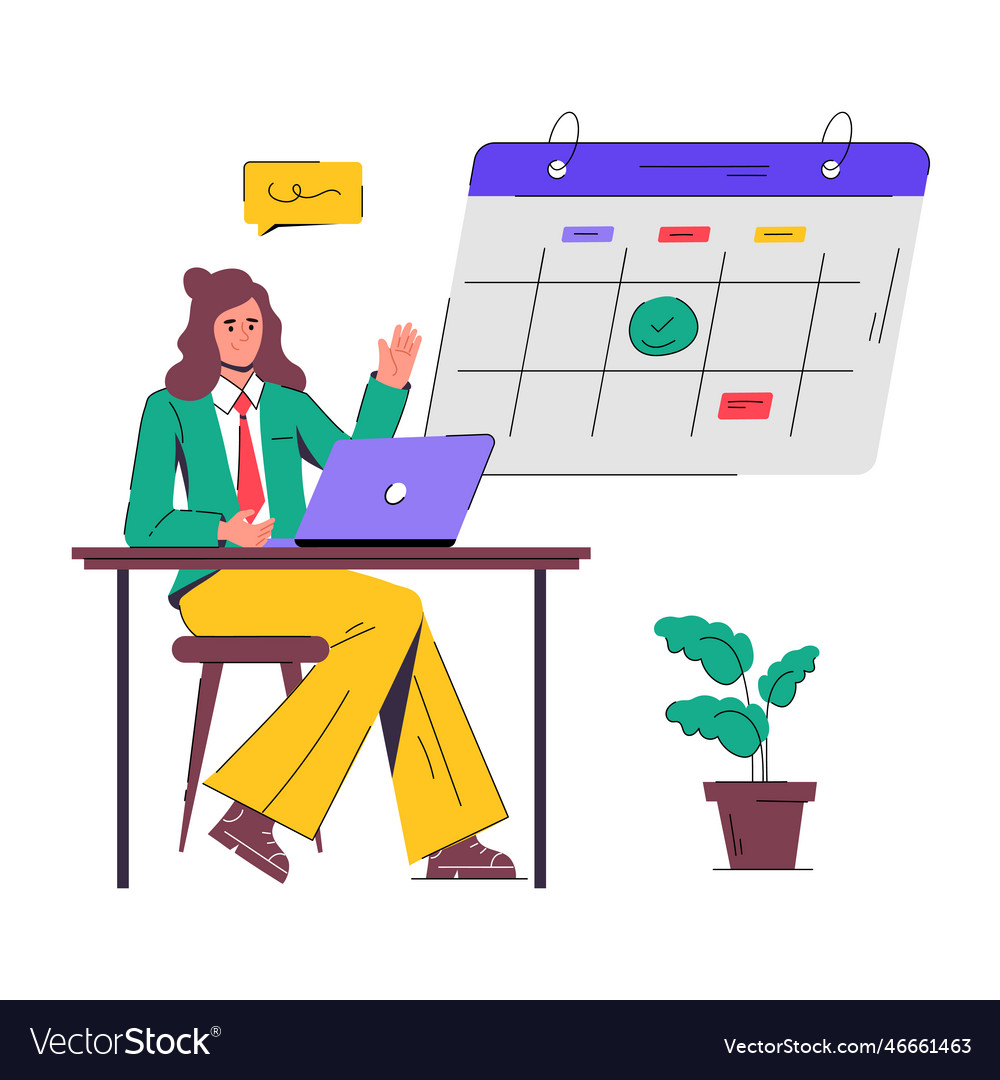 Project scheduling Royalty Free Vector Image - VectorStock