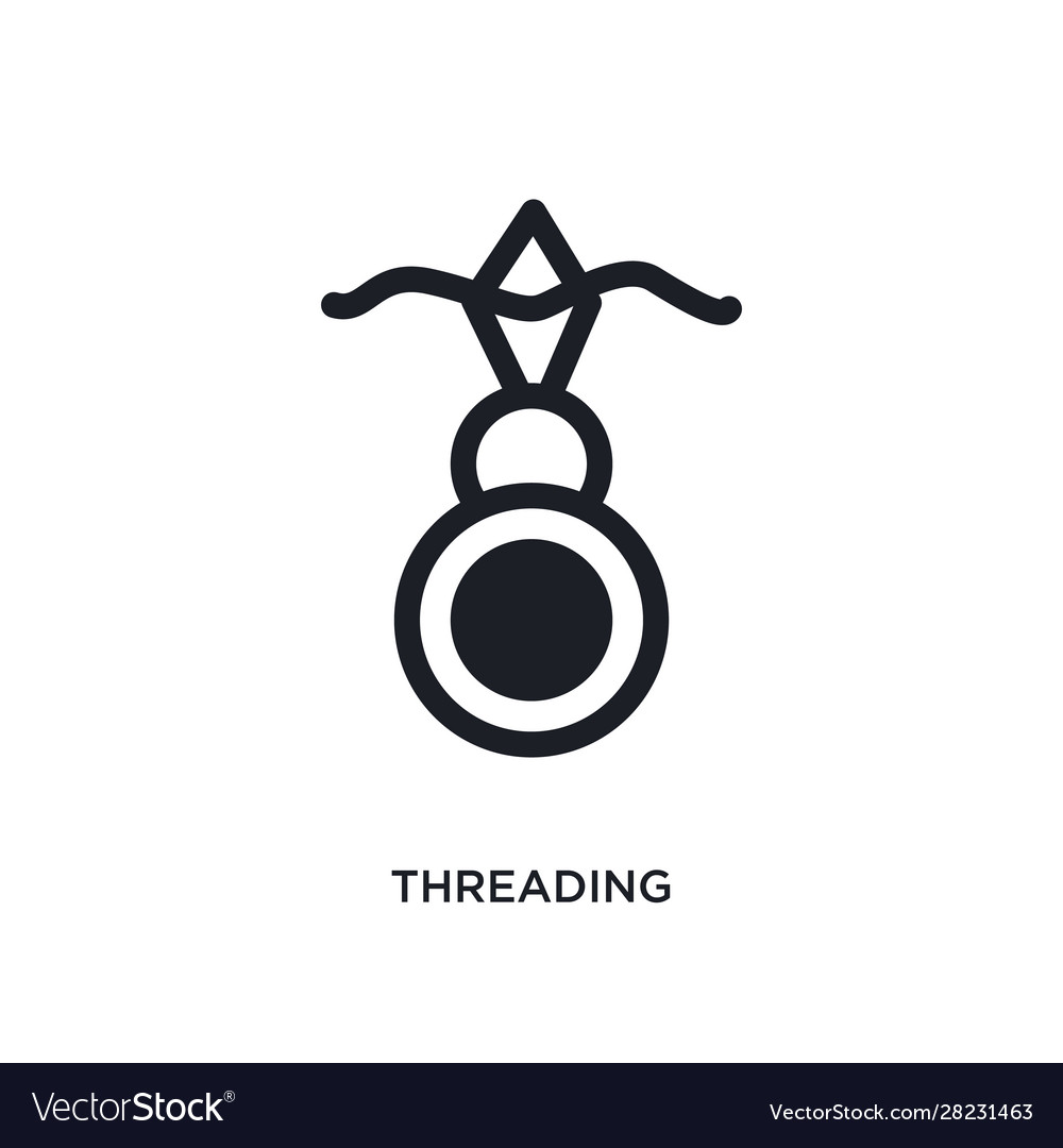 Threading isolated icon simple element from sew Vector Image