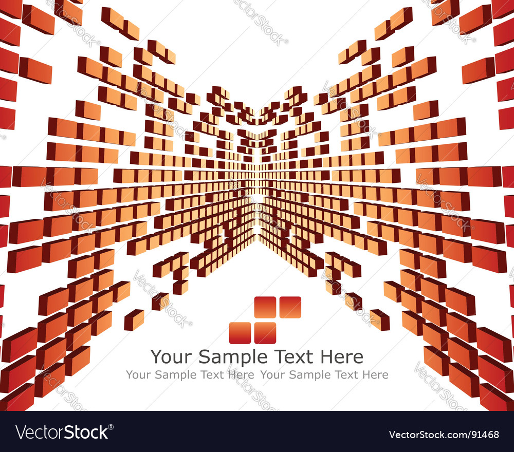 3d checked background Royalty Free Vector Image