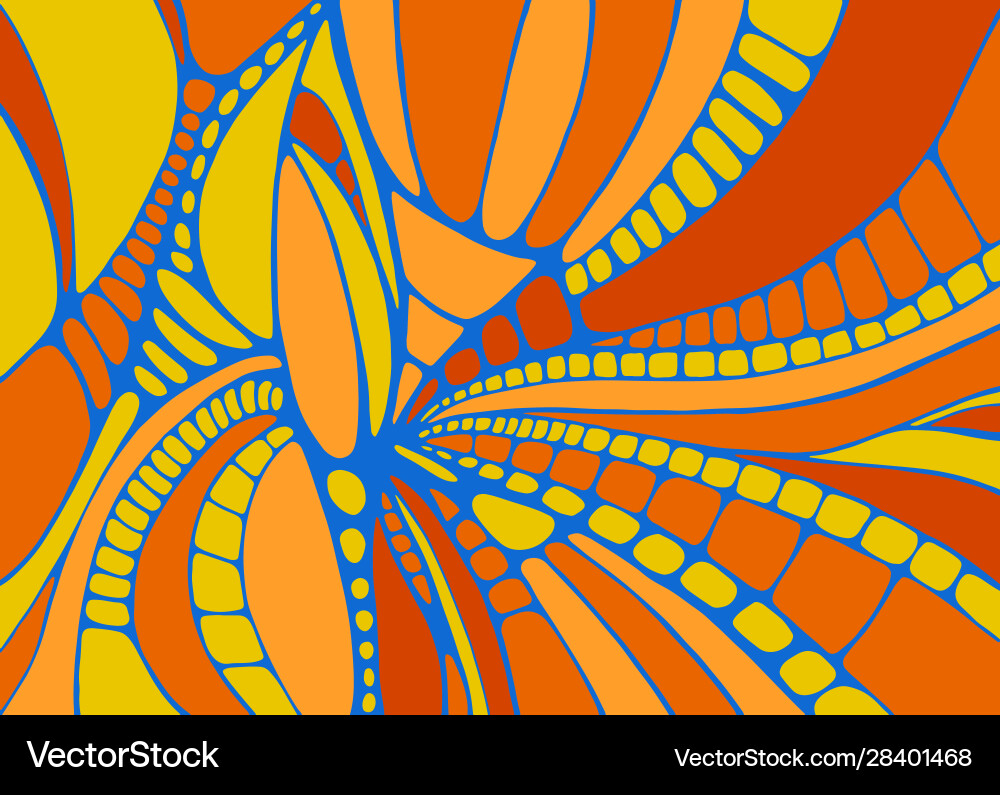 Colorful abstract ornament doodle style background