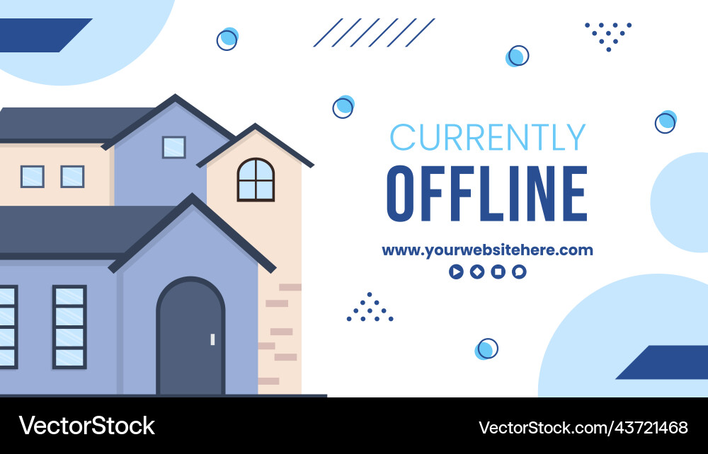 Real estate and modern home background template Vector Image
