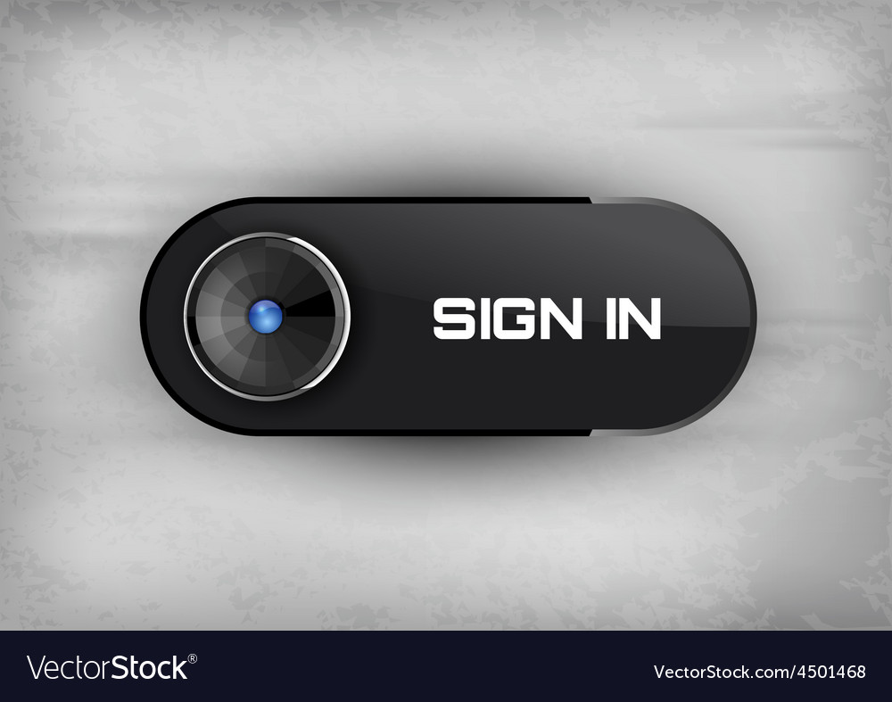 Sign in button Royalty Free Vector Image - VectorStock