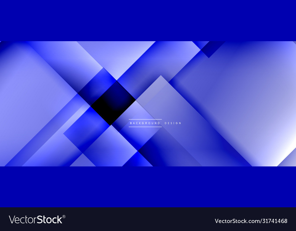 Square shapes composition fluid gradient Vector Image