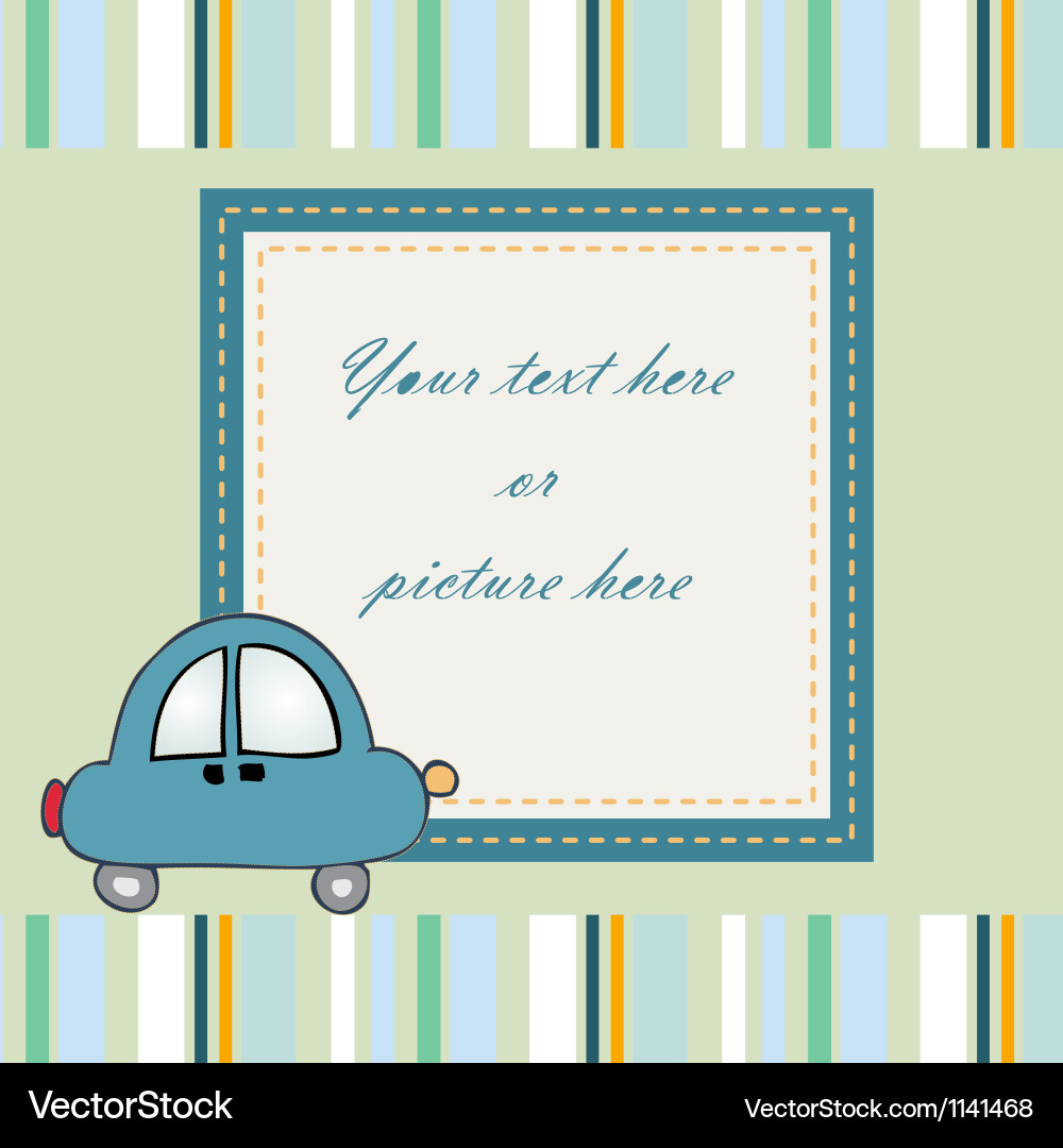Sweet baby card or frame Royalty Free Vector Image