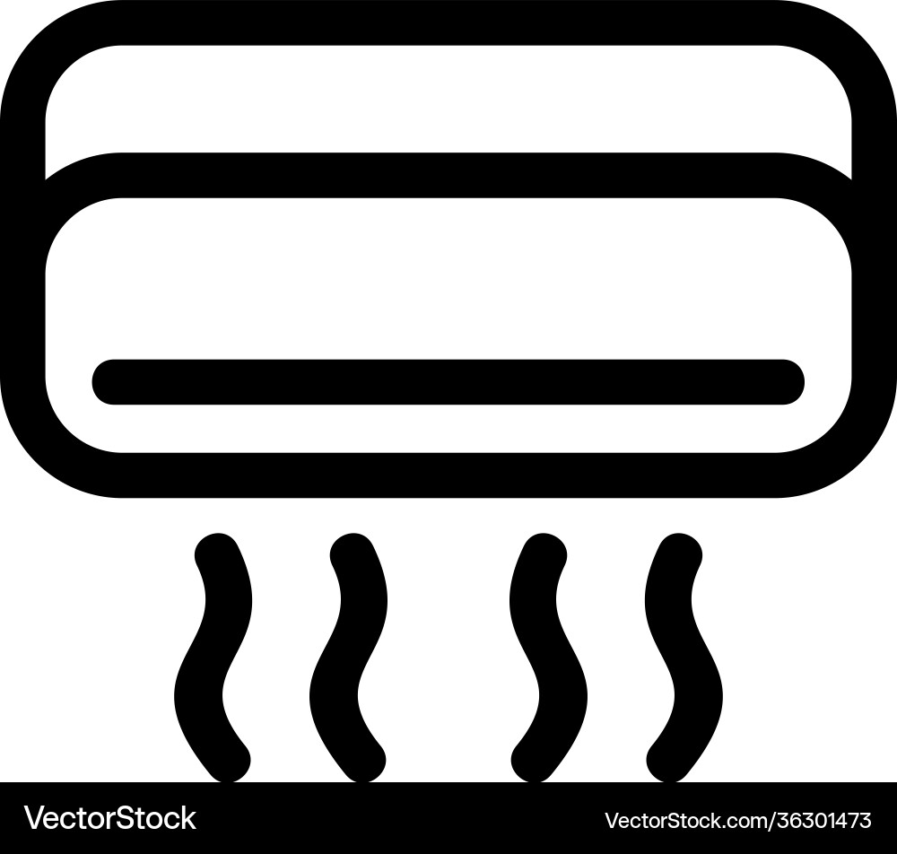 Ac icon or logo isolated sign symbol Royalty Free Vector