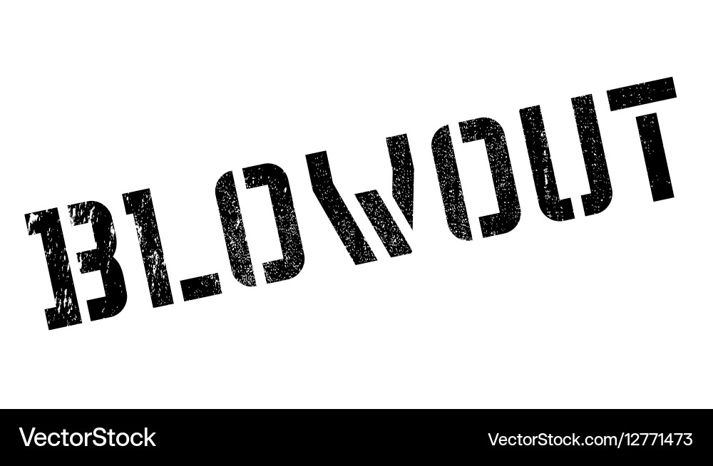 Blowout rubber stamp Royalty Free Vector Image