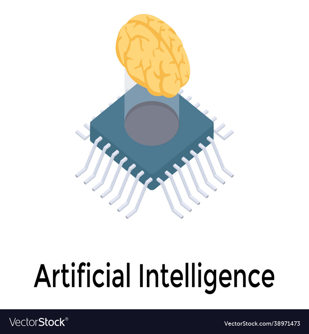 Brain processor Royalty Free Vector Image - VectorStock