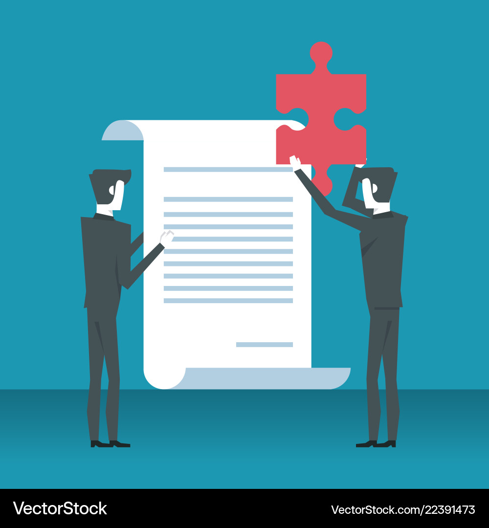 Business partners cartoon Royalty Free Vector Image