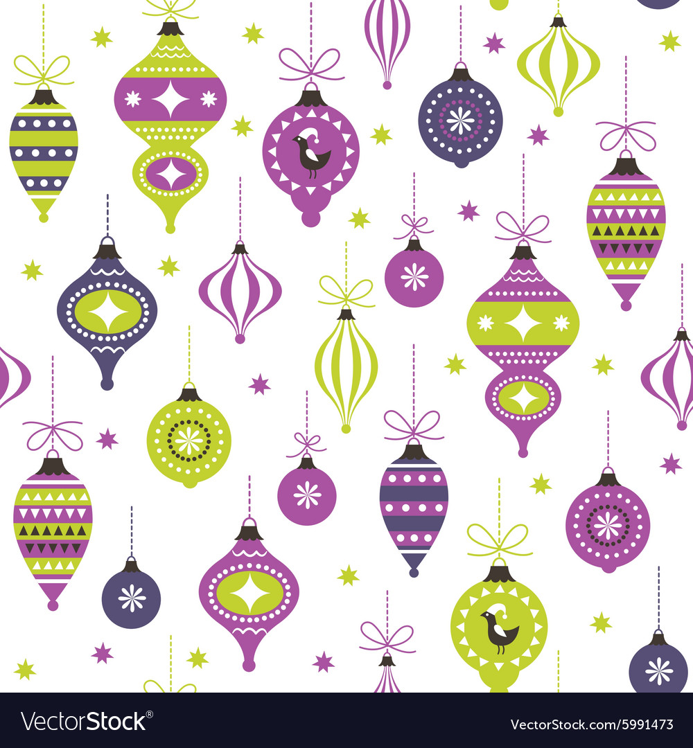 Christmas toys seamless pattern Royalty Free Vector Image