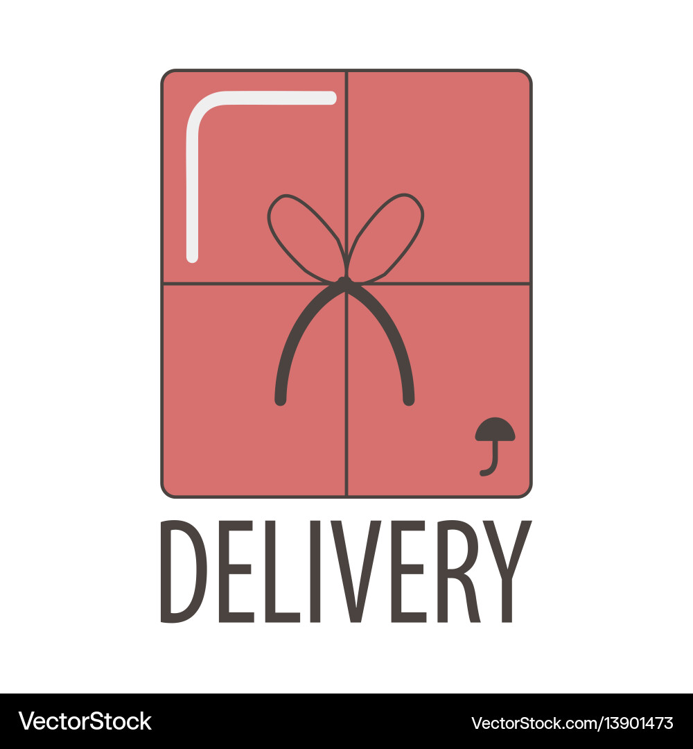 Delivery service icon template for company Vector Image