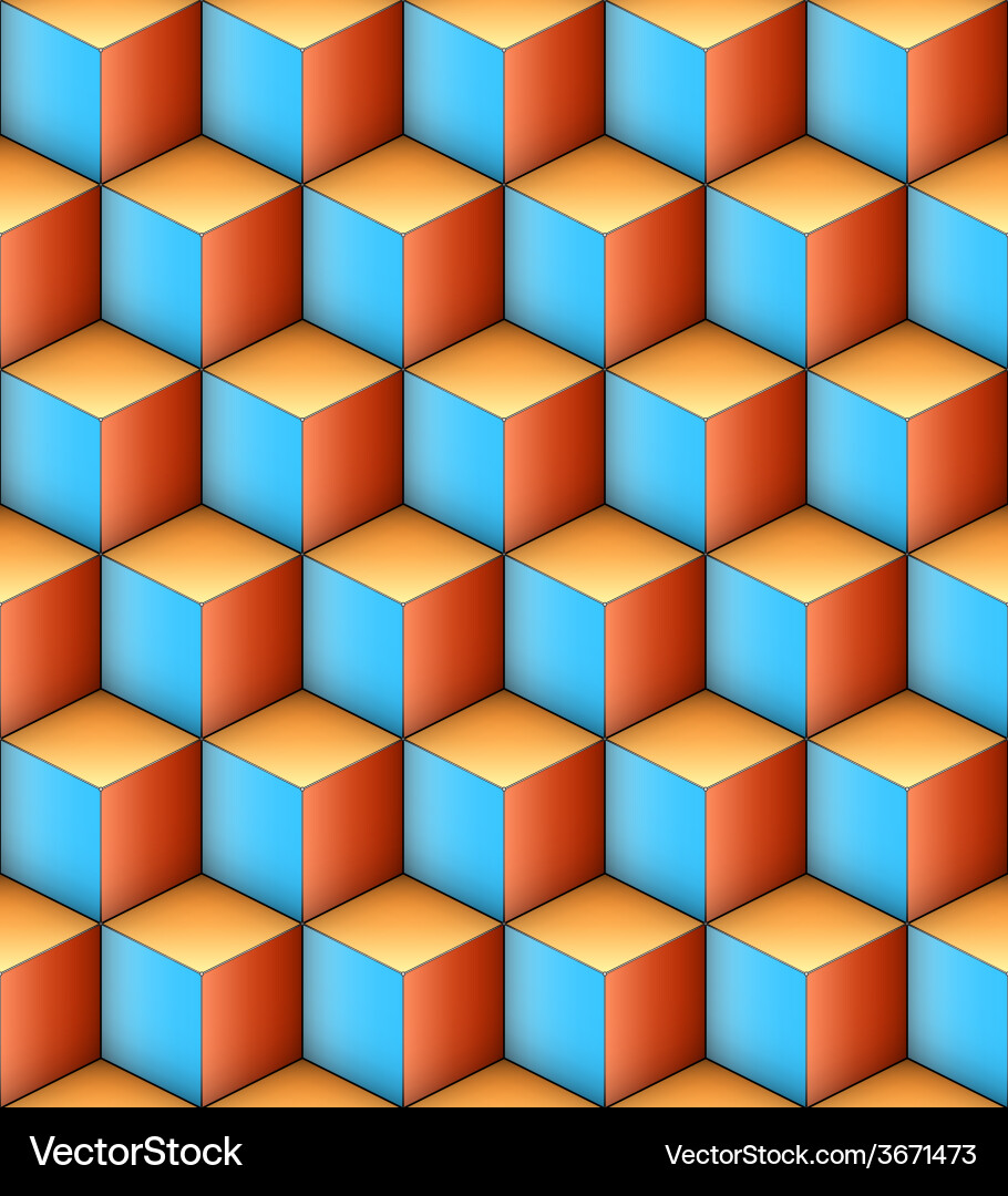 Infinity cubes Royalty Free Vector Image - VectorStock