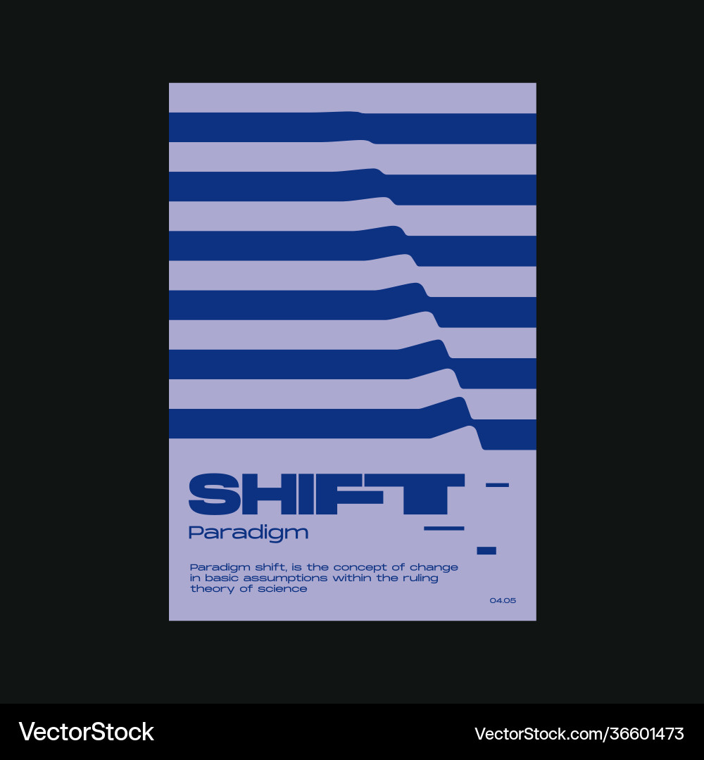Meta modern swiss aesthetics poster design Vector Image