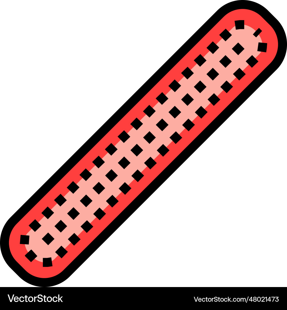 Nail file hygiene color icon Royalty Free Vector Image