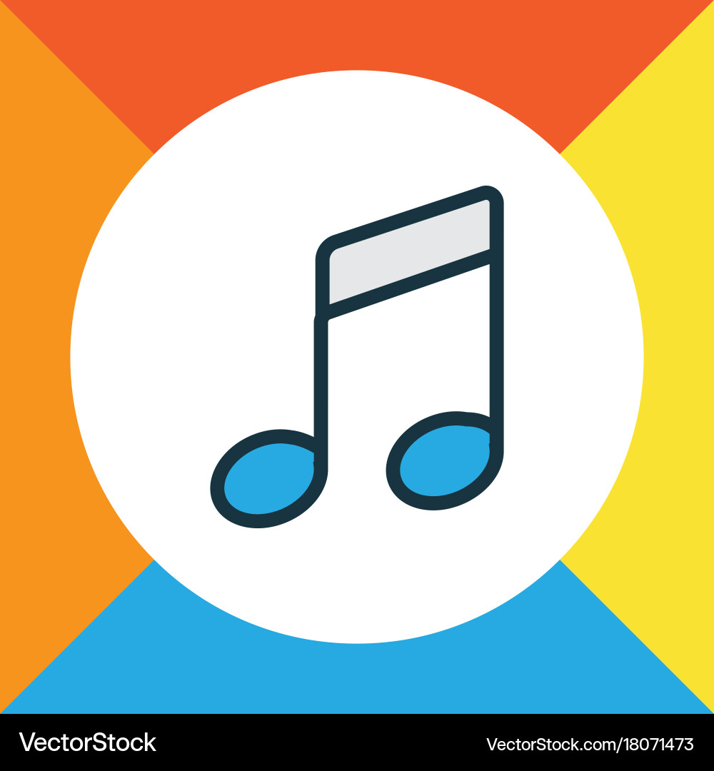 Notes colorful outline symbol premium quality Vector Image