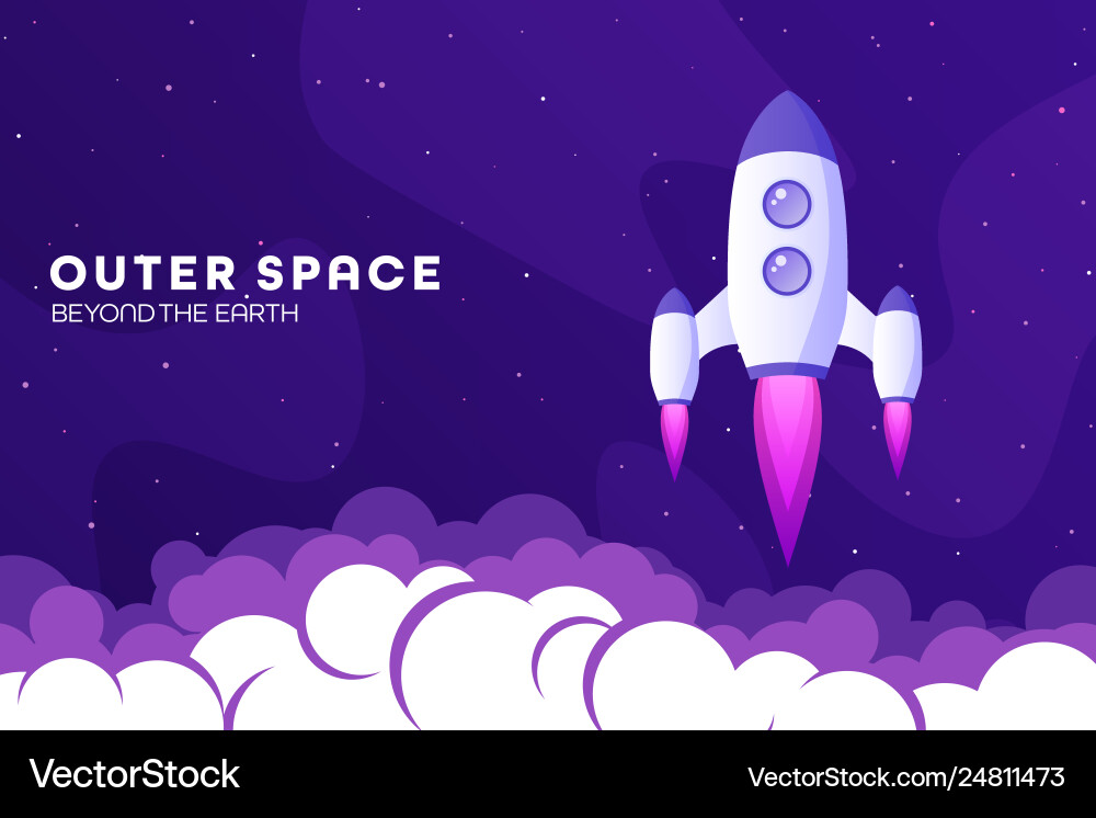 Space futuristic modern colorful background Vector Image