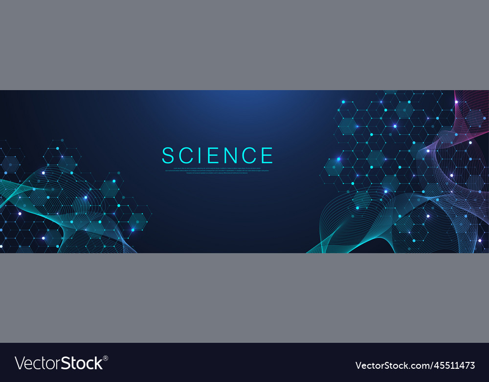 Technology abstract lines and dots connect Vector Image