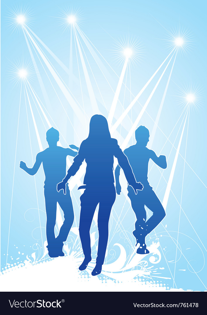 Dancing group Royalty Free Vector Image - VectorStock