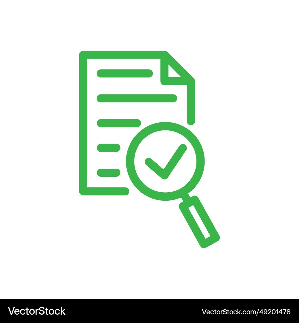 Eps10 of an audit line icon Royalty Free Vector Image