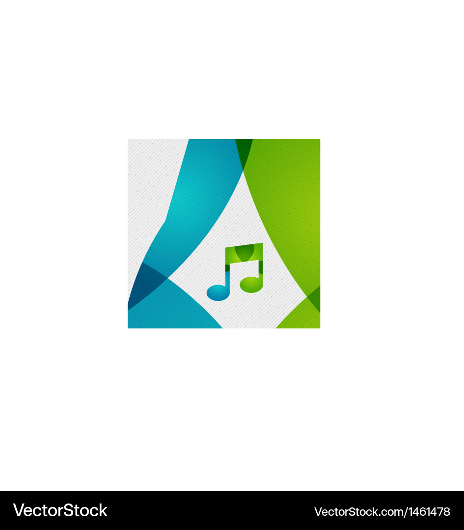 Modern paper design music concept Royalty Free Vector Image