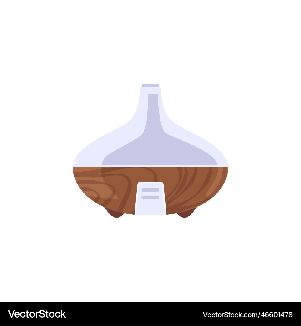 Modern ultrasonic air humidifier flat Royalty Free Vector