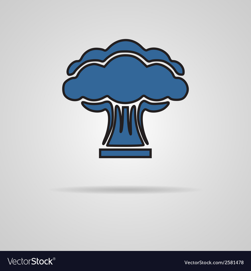 Nuclear explosion Royalty Free Vector Image - VectorStock