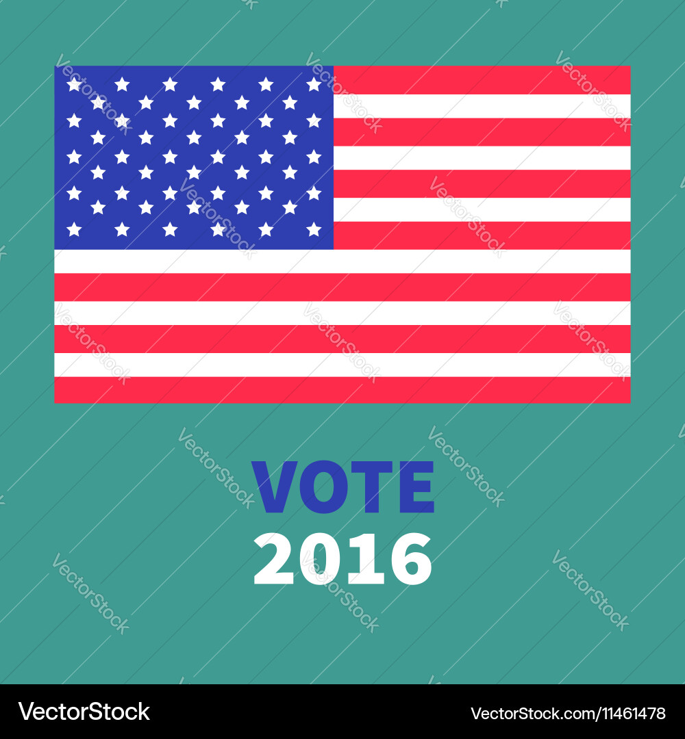 President election day 2016 voting concept big Vector Image