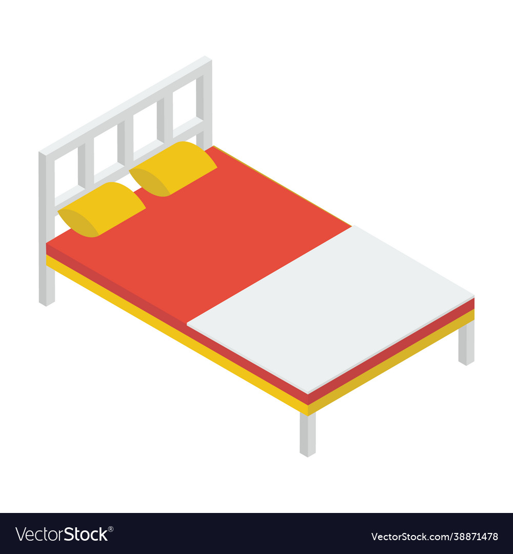 Single bed Royalty Free Vector Image - VectorStock