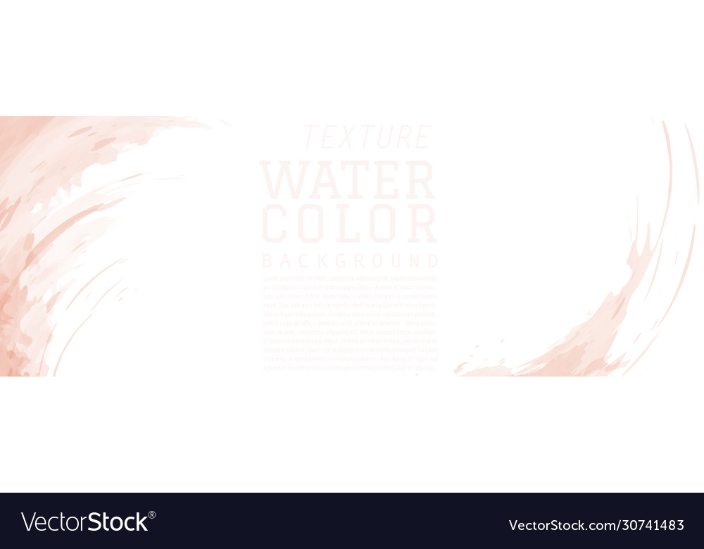 Abstract light orange surface watercolor Vector Image