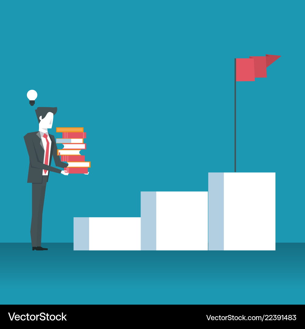 Business leader and high achiever Royalty Free Vector Image