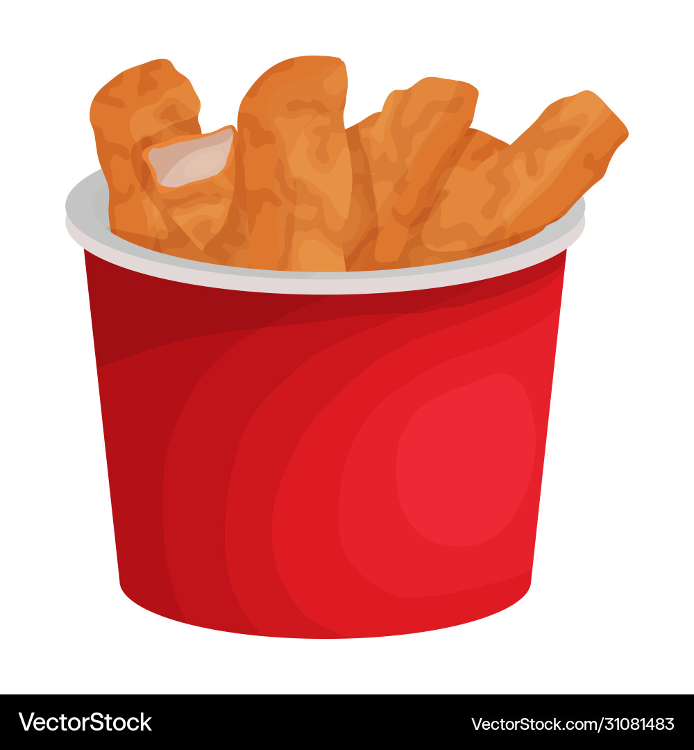Chicken sticks iconcartoon icon Royalty Free Vector Image