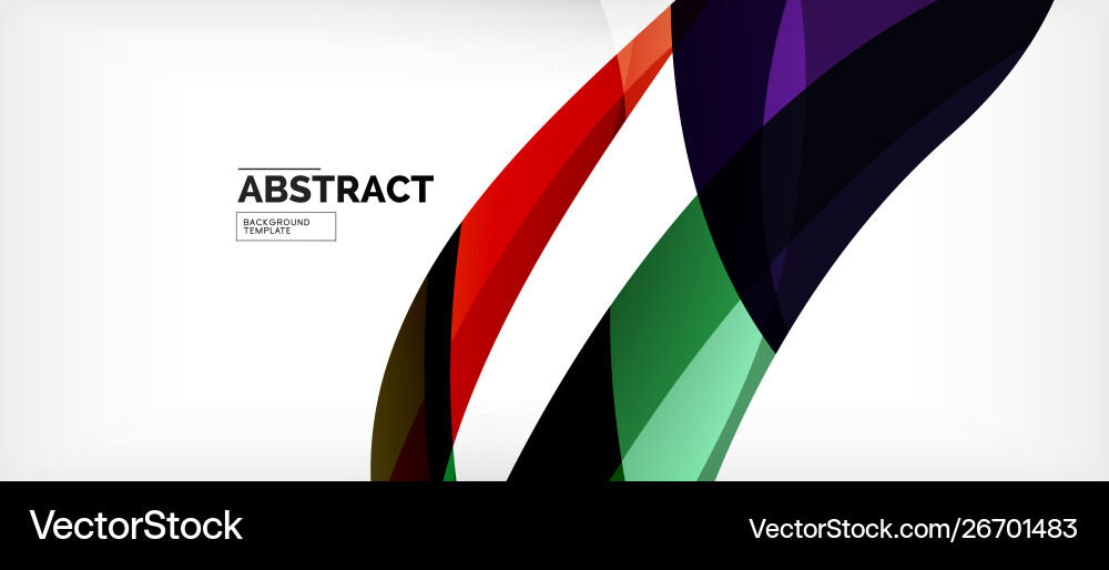 Colorful wave lines abstract background color Vector Image