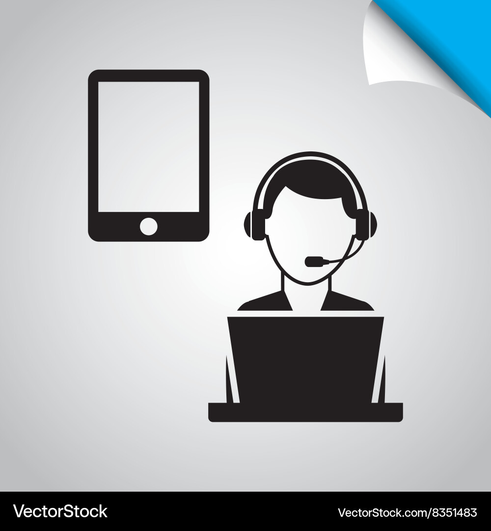 Computer user design Royalty Free Vector Image