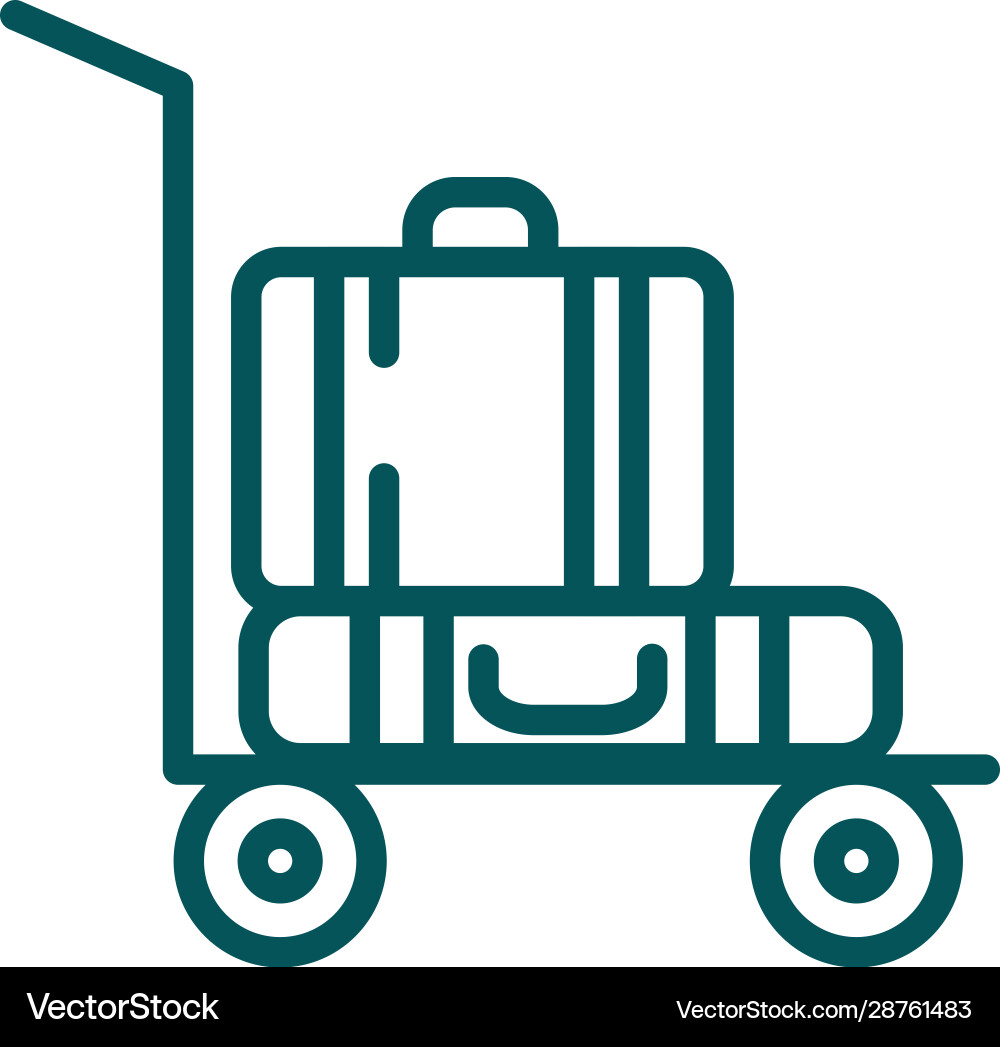 Isolated bags over cart design Royalty Free Vector Image