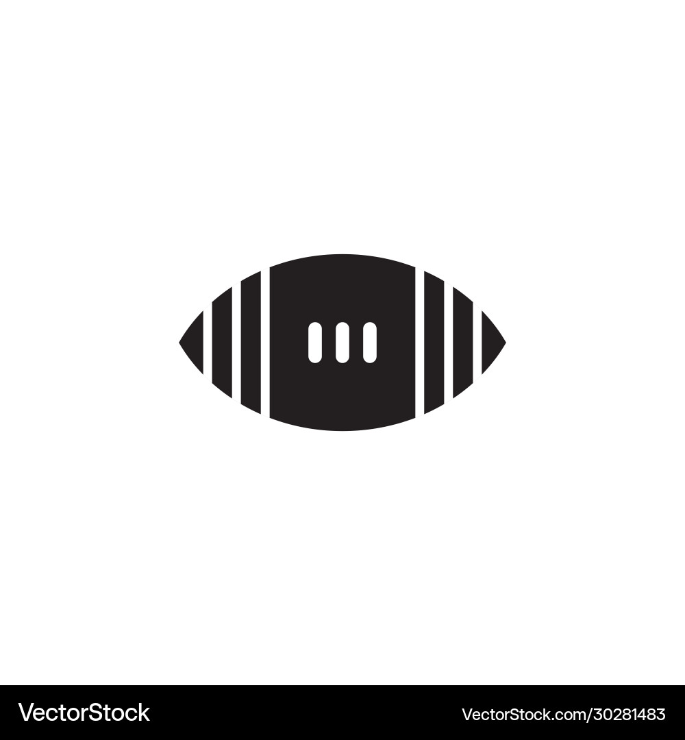 Rugby logo design template Royalty Free Vector Image