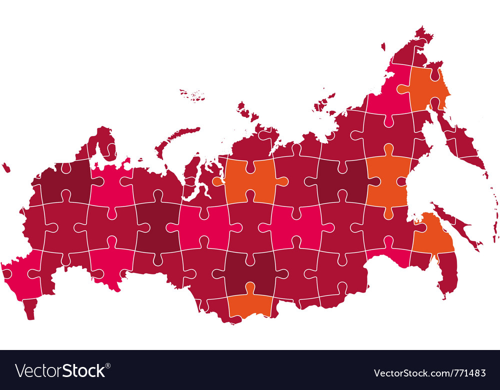 Russia map Royalty Free Vector Image - VectorStock