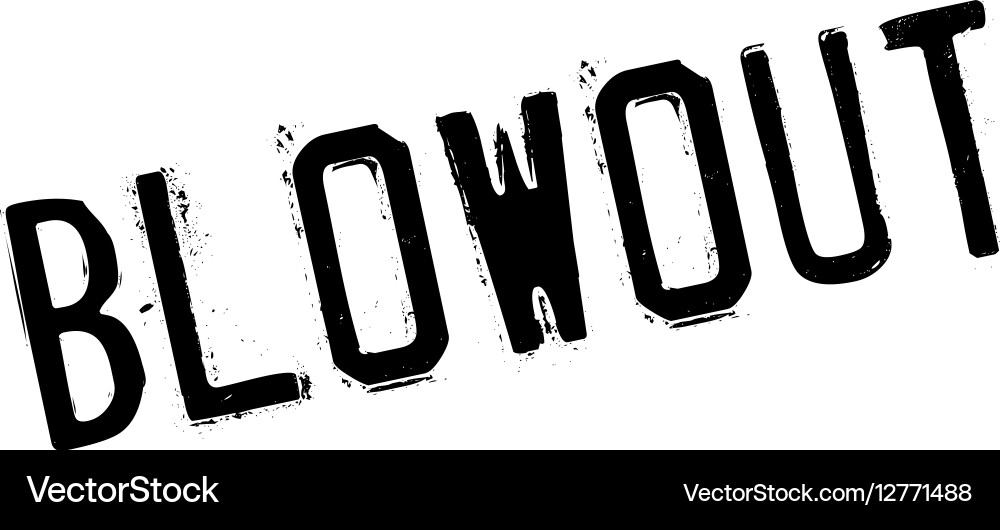 Blowout rubber stamp Royalty Free Vector Image
