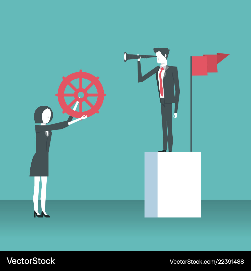 Business partners cartoon Royalty Free Vector Image