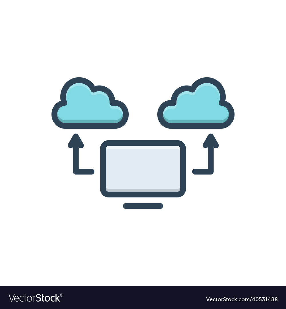 Computing cloud Royalty Free Vector Image - VectorStock
