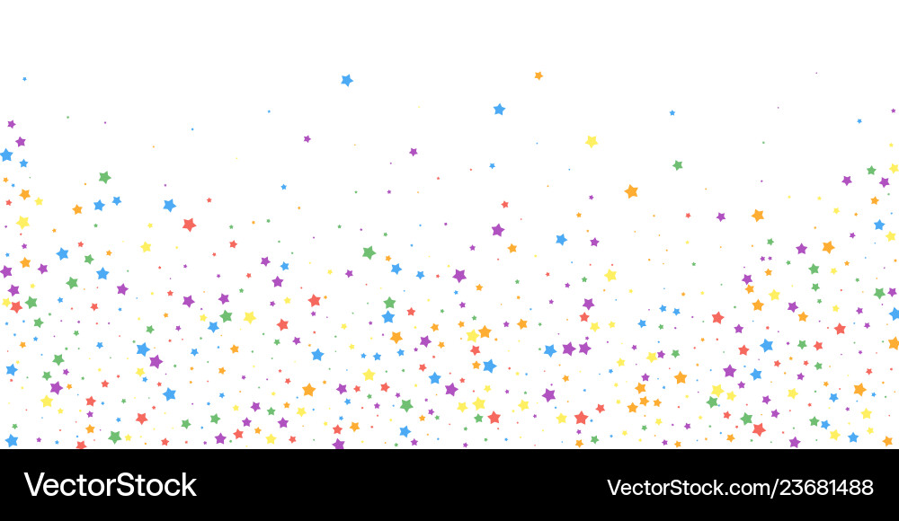Festive confetti celebration stars joyous Vector Image