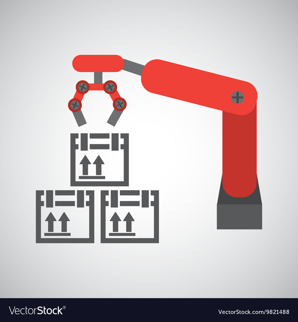 Robot technology machine Royalty Free Vector Image