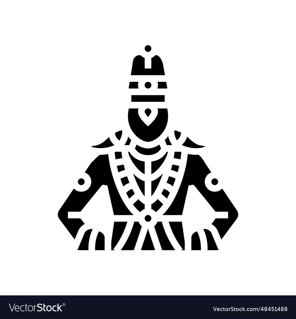 Vithoba god indian glyph icon Royalty Free Vector Image Vithoba god indian glyph icon Royalty Free Vector Image